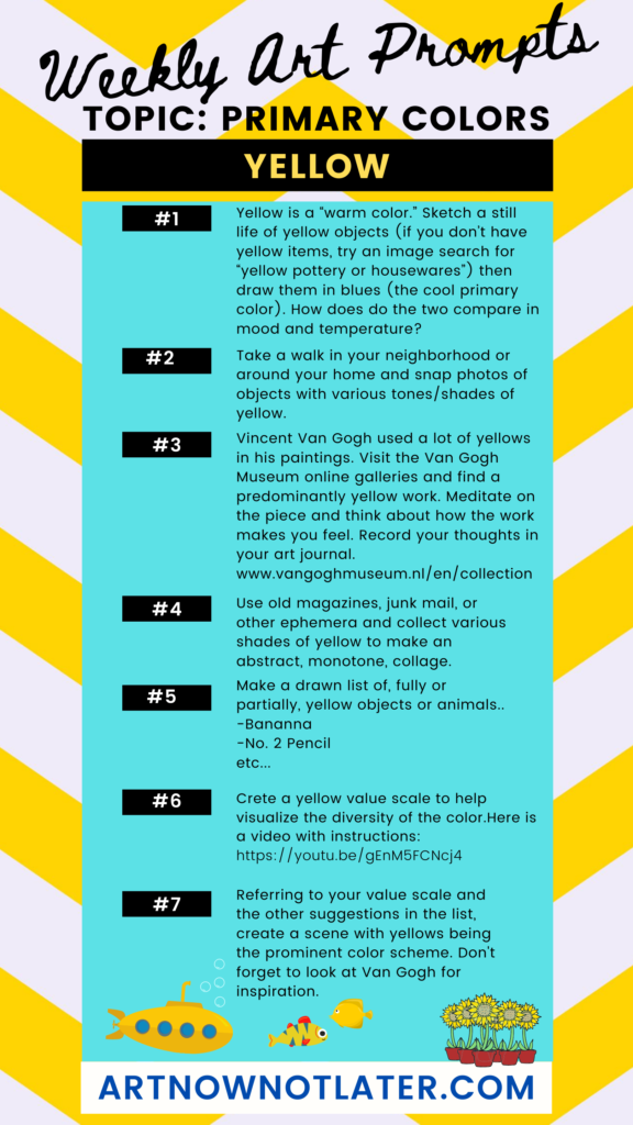 Weekly Art Prompts – Make Your Art Now